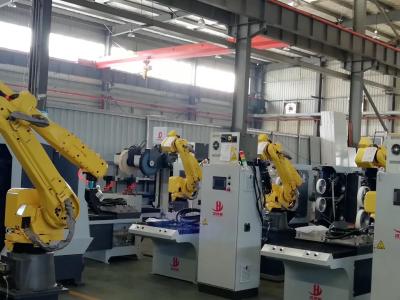 China Industrial Automatic Metal Brass Parts Polishing Machine Auto Parts Hardware Grinding Robot Sand Belt Equipment for sale