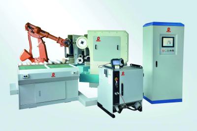 China Plumbing Handle Automatic Polishing Machine 15KW With FANUC M-10iA Robot for sale