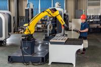 China Golf Club Head Polishing Machinery Hardware Manufacturing Plc & Touch Screen Control Cabinets Robot Polishing Grinding Machine for sale