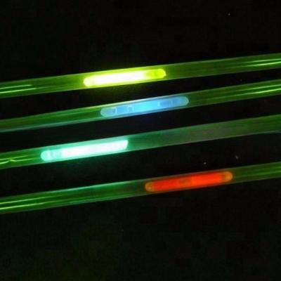 China Glow in the Dark Drinking Straw 7.5x225mm PE Party Straws 8-12 Hours Glow Time for sale