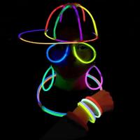 China 8 Inch Glow Stick Bracelets 50pcs Tube Assorted Colors for Party Halloween Events for sale