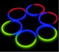 China 8 Inch Glow Stick Bracelets 50pcs Tube Multi Colors Party Decoration 8-12 Hours Glow Time for sale