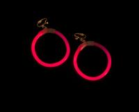 China Assorted Colors Glow Earring 5x150mm 8-12 Hours Glow Time for Party Decoration for sale