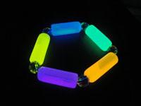 China Wholesale Glow Beads Bracelet 1.2x3.2cm PE Festival Party Supplies 6-12 Hours Light Time for sale