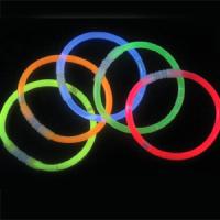 China Multi Colored 8 Inch Glow Stick Bracelets for Year Party Decoration from PE/plastic for sale