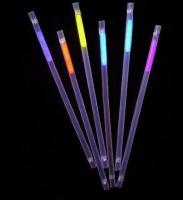 China Glow Stick Straw 7.5x225mm Plastic Drinking Straw Glowing 6-8 Hours Red Yellow Blue Green Pink Orange for sale