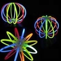 China PE Plastic Glow Lantern 5x200mm Multi Color for Party Favors Festival Supplies 6-12 Hours for sale