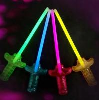 China 8 Inch Plastic Glow Sword Stick 6-12 Hour Light Time for Party Camping Supplies for sale