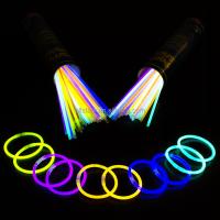 China 8 Inch Glow Sticks Bulk Pack 100pcs Non Toxic Party Bracelets Necklaces for Events for sale