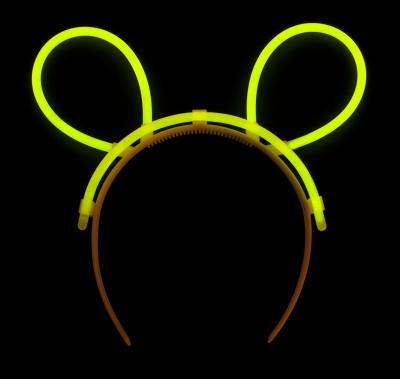 China Assorted Colors Glow Stick Hair Band Decorations 8 Inch 8-12 Hours Glow Time for Party Events for sale
