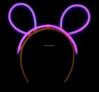 China PE Fluorescent Glow Stick Hairband Assorted Colors 5x200mm Party Favors for sale