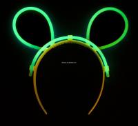 China PE Fluorescent Glow Stick Hairband Assorted Colors 5x200mm Party Favors for sale