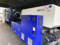 China Used 800 Ton Plastic Crate Injection Molding Machine for sale