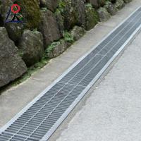 China Pressure Welded Galvanized Steel Grating For Rebar Rainwater Ditch Cover Metal Stair Treads for sale
