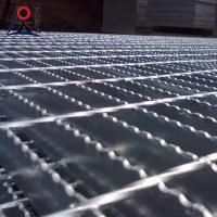 China Pressure Welded Galvanized Steel Grating For Rebar Rainwater Ditch Cover Metal Stair Treads for sale