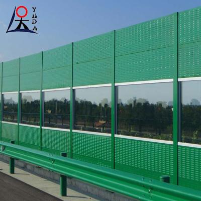 China Green Transparency Road Noise Barrier Wall Fence / Highway Noise Barrier Wall for sale
