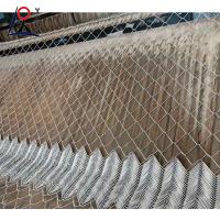 China PVC Coated Chain Link Fence Hot Dip Galvanized Diamond Mesh for sale