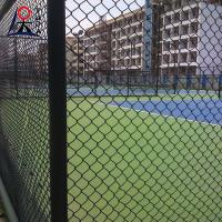 China PVC Coated Chain Link Fence Hot Dip Galvanized Diamond Mesh for sale