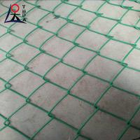 China Diamond Temporary Chain Link Fence Gate Pvc Coated Privacy Cyclone Iron Wire Mesh for sale