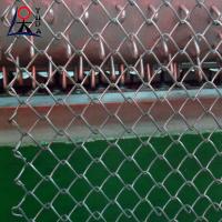 China Diamond Iron Wire Mesh Panel Chain Link Temporary Fence For Sports Field for sale
