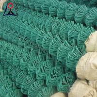 China Diamond Iron Wire Mesh Panel Chain Link Temporary Fence For Sports Field for sale