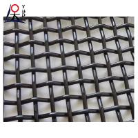 China 65 Mn High Carbon Steel Stone Crusher Crimped Woven Wire Mesh For Mine Sieving for sale
