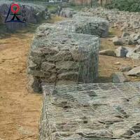 China Hexagonal Gabion Baskets Rock Wall Metal Stone Cage Protection Netting for sale