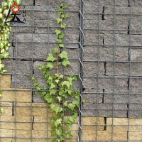 China Hot Galvanized Galfan Coated Welded Gabion Box Stone Cage Box for sale