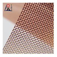 China Fine Red Copper Wire Mesh Protection Wear resistance Decorative Brass Mesh Screen for sale