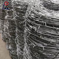 China BWG16 Barbed Iron Wire Price Per Roll 14 Gauge Hot Dipped Galvanized Barb Wire Roll for sale