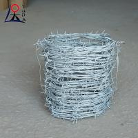 China 3 Strand Security Barbed Wire Single 14 Gauge Galvanized Fence Rolls Barbed Wire for sale