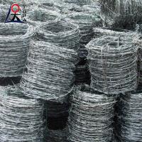 China Double Twisted Hot Dipped Galvanized Steel Barbed Iron Wire Fence For Farm for sale