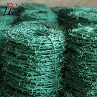 China Double Twisted Hot Dipped Galvanized Steel Barbed Iron Wire Fence For Farm for sale
