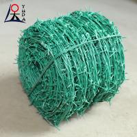 China Galvanized Barbed Wire with PVC Coating for Security Fencing for sale