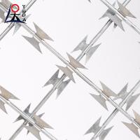 China Razor Blade Wire Mesh Roll BTO-22 Security Razor Barbed Wire Mesh for sale