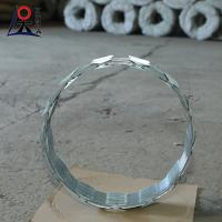 China Hot Dipped Galvanized BTO-18 Concertina Barbed Wire Rolls 50kg for sale