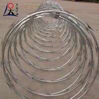 China Electric Galvanized Razor Barbed Wire Razor Wire Fence Security Mesh for sale