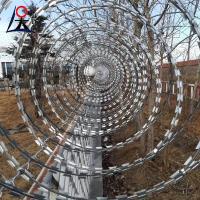 China High Security BTO-12 Galvanized Barbed Wire Concertina Razor for sale