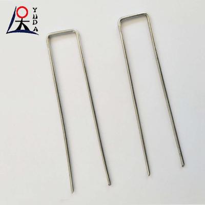 China U-Type Turf Staples Galvanized Painted for Artificial Grass Installation for sale