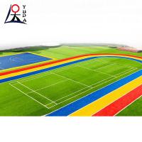 China Green PP Grass Mat Plastic Composite Artificial Lawn Weatherproof Durable For Outdoor for sale