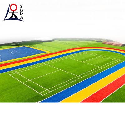 China Green PP Grass Mat Plastic Composite Artificial Lawn Weatherproof Durable For Outdoor for sale