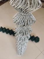 China 8 Ft Chain Link Fence Panels Galvanized Chain Security Wire Fence for sale