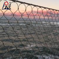 China Slope Protection Steel Wire Net Stainless Steel Ferrule Wire Rope Mesh for sale