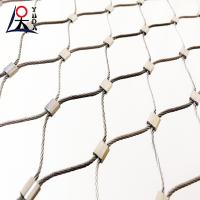 China SS304 316 Stainless Steel Welded Wire Mesh Safety Flexible Ferrule Cable Wire Rope Net for sale