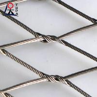 China stainless steel rope wire mesh flexible safety woven net slope protection fence for sale