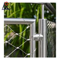 China Stainless Steel Wire Rope Mesh Net Rock Fall Protection For Architectural for sale