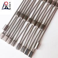 China SS304 316 Stainless Steel Welded Wire Mesh Safety Flexible Ferrule Cable Wire Rope Net for sale