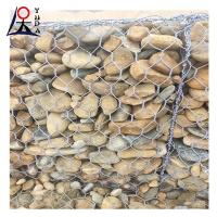 China Low Carbon Steel Wire Mesh Hexagonal Gabion Mesh Woven Gabion Stone Cage for sale