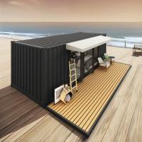 China Log 20ft Eco-Friendly Flat Pack Container House Prefabricated Sustainable Construction Steel Structure Resilient Rain Wind Snow Shop for sale