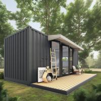 China Log 20ft Eco-Friendly Flat Pack Container House Prefabricated Sustainable Construction Steel Structure Resilient Rain Wind Snow Shop for sale